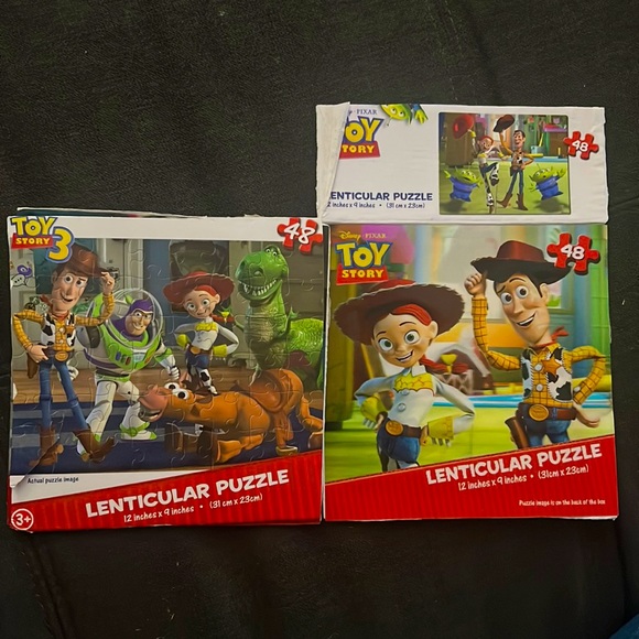 Disney | Toys | Two Lenticular Puzzles 48 Pieces Jigsaw | Poshmark